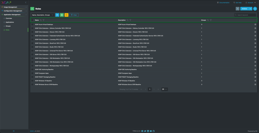 Roles in application.XO | XOAP Docs