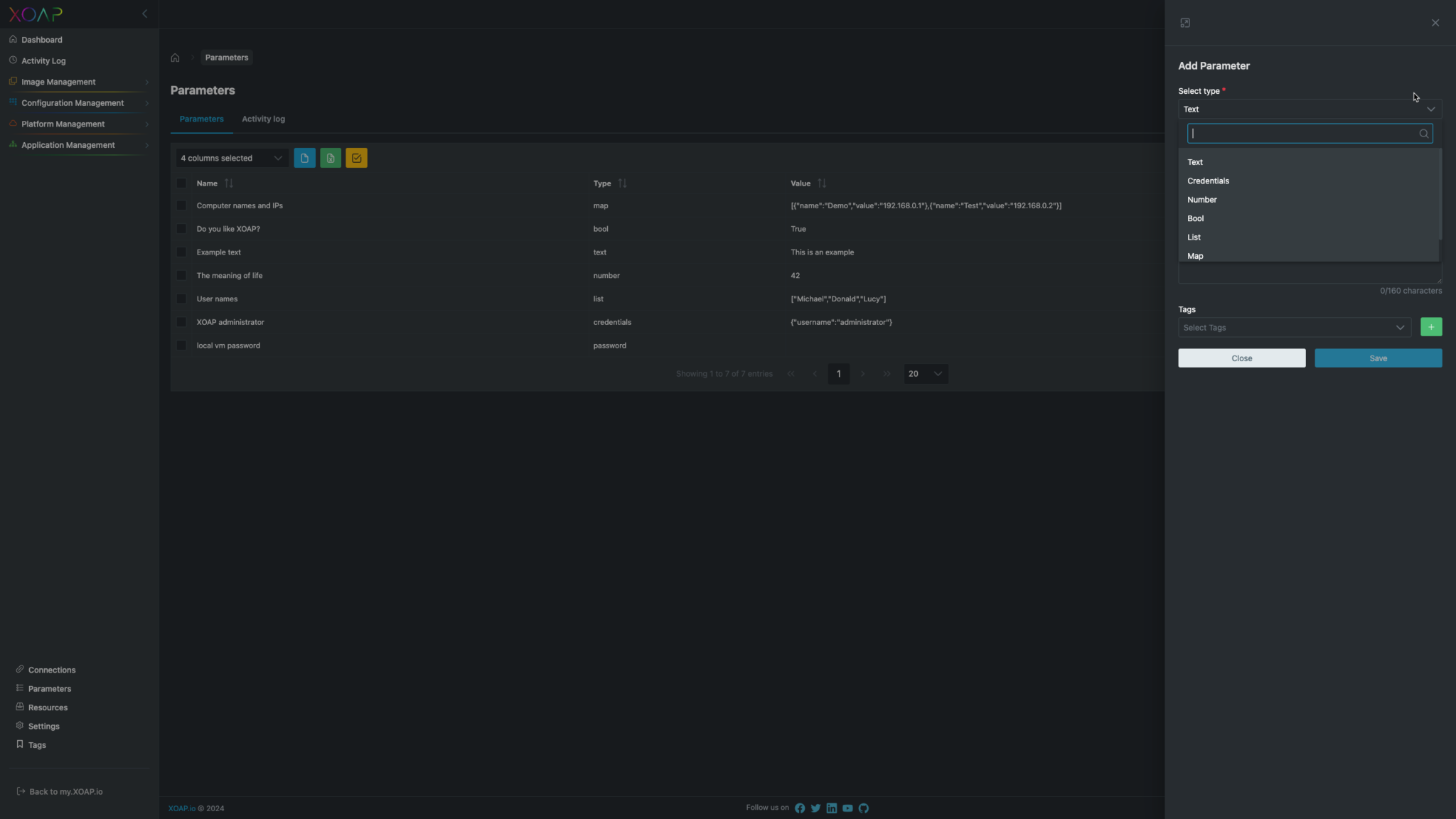 Parameters | XOAP Docs