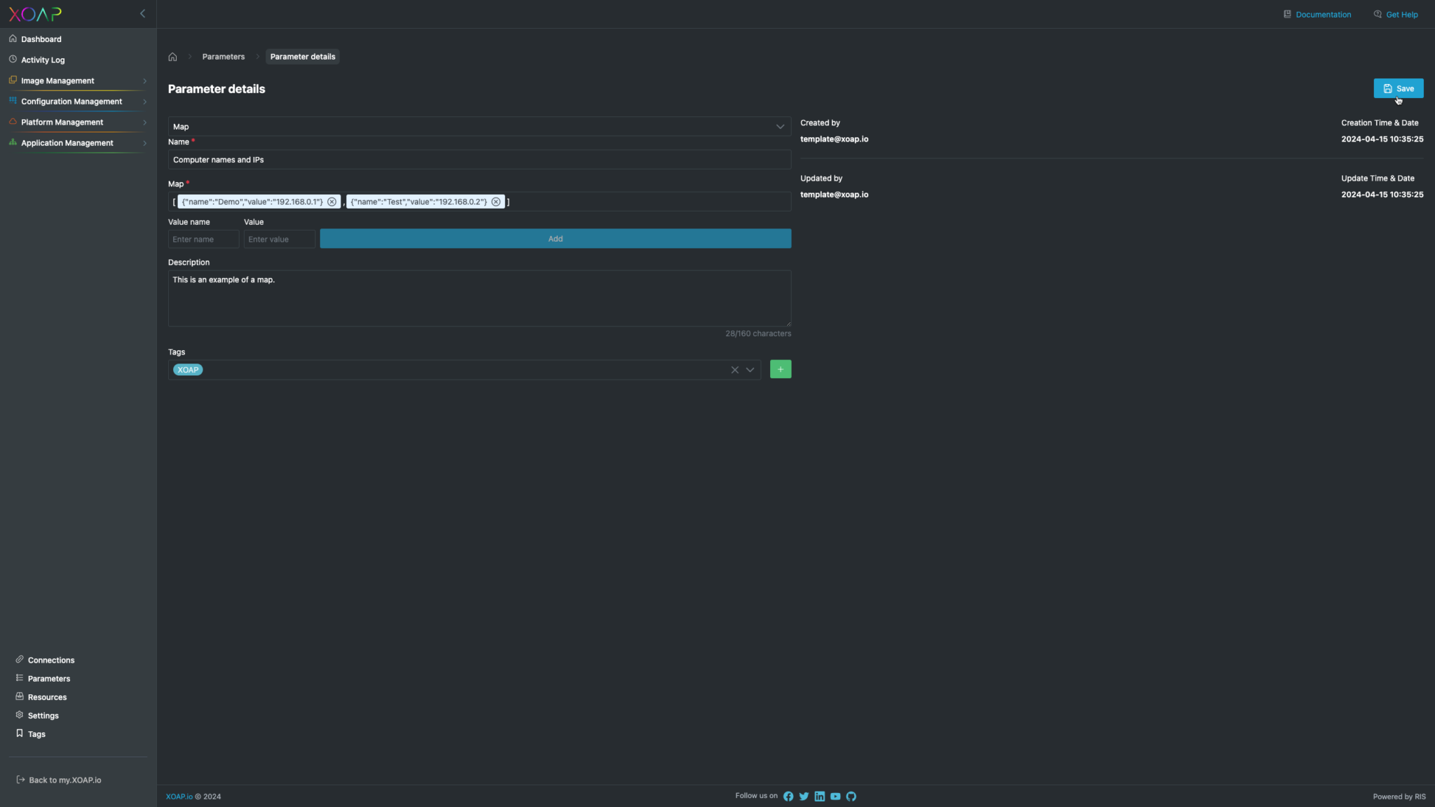 Parameters | XOAP Docs