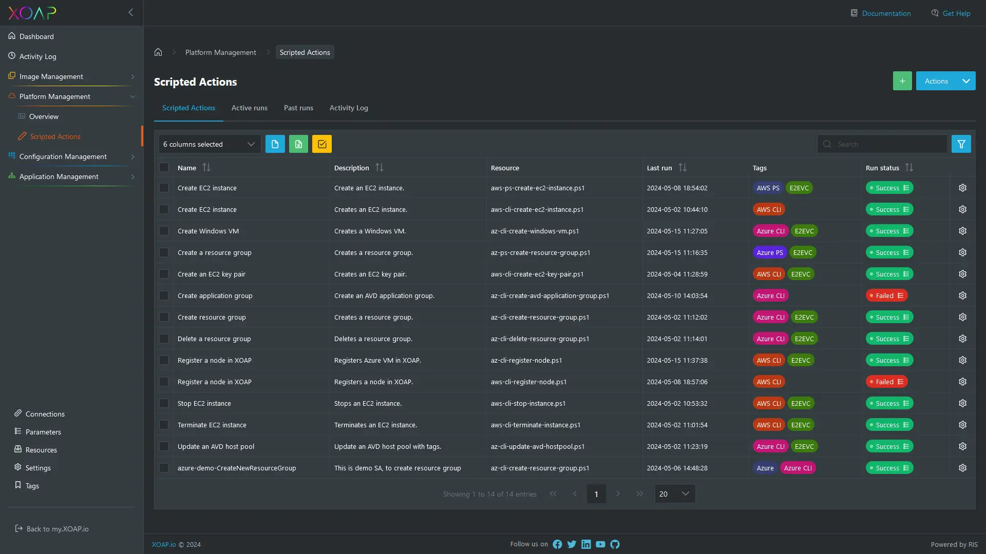 Scripted Actions | XOAP Docs